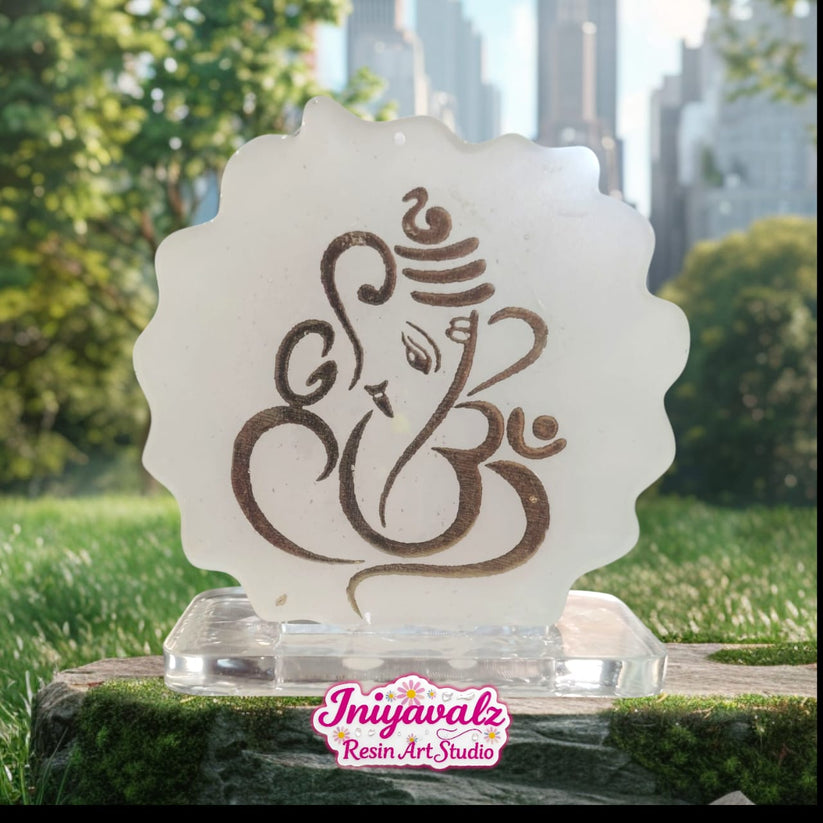 Custom Resin Ganesha Idol for Car Dashboard | Handcrafted by Iniyavalz ...